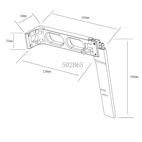 TFL Aluminum Rudder With Dual Water Inlet 180mm | Rudders & Steering ...